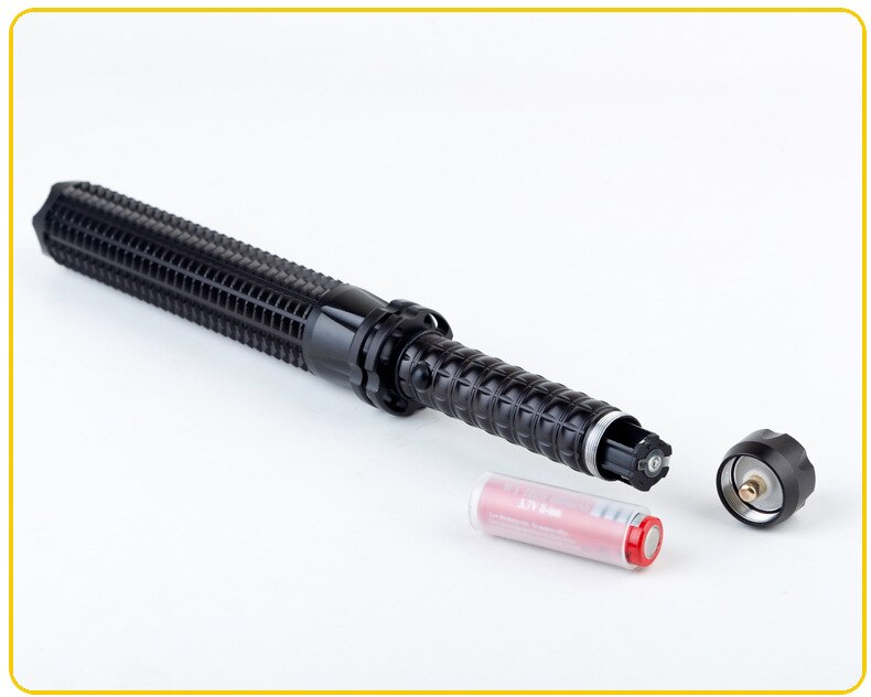 New Telescopic Mace Security Patrol Equipment Extended Zoom Flashlight ...
